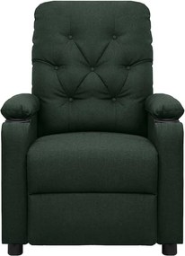 Masážní křeslo tmavě zelené textil 339118