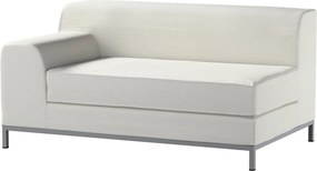 Potah na pohovku IKEA , levé provedení Kramfors 2-místná barva šedá látka lesklé, pletený vzor, sametová