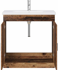 Sada koupelnového nábytku Staré dřevo 81 x 40 x 84,5 cm 3404364