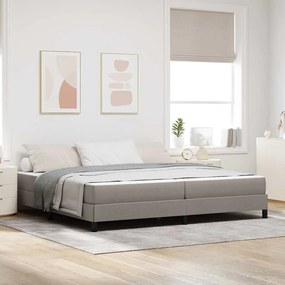 Postel s boxspringem Taupe 200 x 200 cm textil 3398518