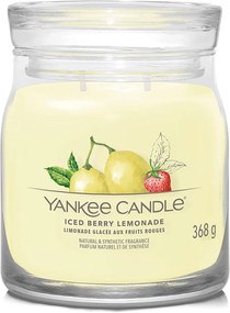Yankee Candle vonná svíčka Signature ve skle střední Iced Berry Lemonade 368g