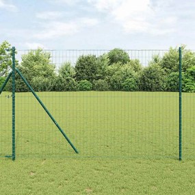 Euro plotové kotvení 10 x 1,6 m Ocel potažená PVC Zelená 3350294