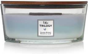 WoodWick – HearthWick Trilogy svíčka Calming Retreat (Uklidňující a relaxační), 453 g