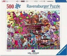 Ravensburger Puzzle Sladké hřiště / 500 dílků / USA Jigsaw Nationals 2