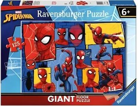 RAVENSBURGER Podlahové puzzle Spiderman / 125 dílků / 70 x 50 cm