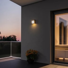 Brilagi - LED Venkovní nástěnné svítidlo TERNI LED/12W/230V šedá IP44