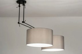 Závěsné designové svítidlo nad stůl Snap Light Duo Grey and Black
