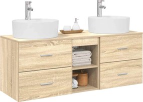 Sada koupelnových skříněk 3 ks Dub sonoma 49,5 x 44,5 x 65 cm 3405877
