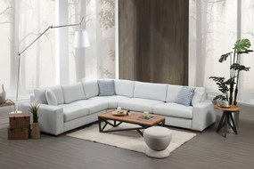 Designová rohová sedačka Bellona 322 cm béžová - levá