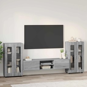Sestava TV skříněk FLORIN 3 ks Šedá Sonoma Kompozitní dřevo 3397940