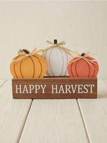 Sinsay - Stojící dekorace s motivem dýně a nápisem „Happy Harvest“ - vícebarevná