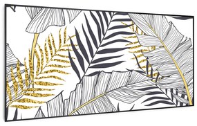 Klarstein Wonderwall Air Art Smart, infračervený ohřívač, 120 x 60 cm, 700 W, list