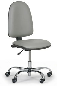 Pracovní židle Torino - chromový kříž, šedá