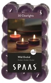 Čajové svíčky vonné CLEAR 30ks orchidej