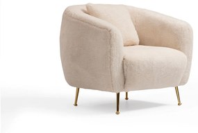 Designové křeslo Adalia béžové