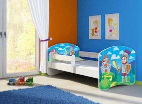 Dětská postel - Rytíř 2 180x80 cm bílá