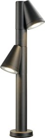 LA 1008017 T-TUBE 70 POLE venkovní stojací lampa, GU10, dvojitá, IP65, max. 10 W, černá - BIG WHITE (SLV)