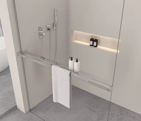 Erga Paris, sprchová zástěna Walk-In 60x200 cm, 8mm čiré sklo, chromový profil, ERG-V02-PARIS-060x200-CL-CR