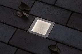 P 94595 LED zemní svítidlo Smart Home Zigbee Brick neláká hmyz IP67 hranaté 100x100mm CCT 1W 230V ocel ocel - PAULMANN