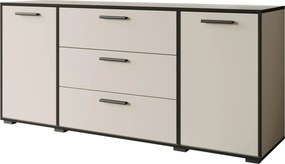 XXXLutz ŠIROKÁ KOMODA, barvy grafitu, kašmírová, 150/68/40 cm P & B - Online Only komody - 002778002908