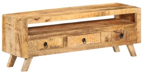 TV stolek 110 x 30 x 40 cm masivní mangovníkové dřevo - Default Title