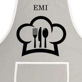 Kuchyňská zástěra Chef EMI, šedá