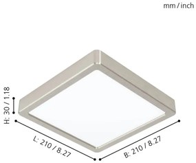 Eglo 99253 - LED Stropní svítidlo FUEVA 5 LED/16,5W/230V
