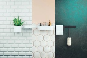 Hansgrohe WallStoris, sklenice, bílá matná, HAN-27921700