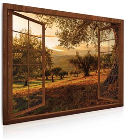 Malvis ® Obraz Okno do ráje přírody Velikost: obdélník - 150x100 cm