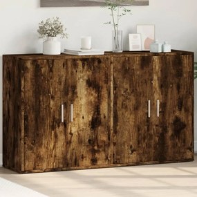 Příborníky 2 ks kouřový dub 60 x 31 x 70 cm kompozitní dřevo 3276543