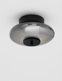 Matně černé skleněné LED stmívatelné stropní svítidlo Ballet – Nova Luce