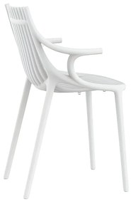 VONDOM Bílá plastová zahradní židle IBIZA s područkami