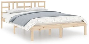 Rám postele masivní dřevo 140 x 200 cm,  3105405