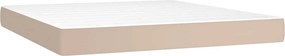 Box spring postel s matrací cappuccino 160x200 cm umělá kůže 3130792