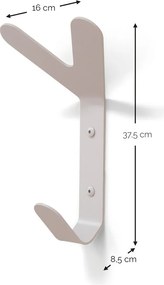 Taupe nástěnný ocelový háček Frondo – Spinder Design