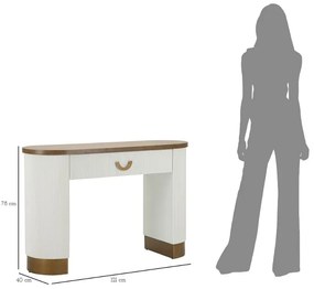 Designová konzole Tahigwa 121 cm bílá
