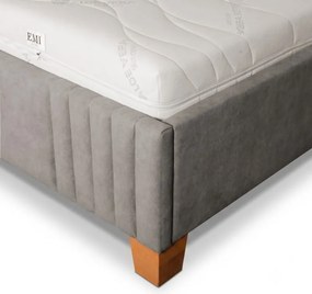 Postel čalouněná RONIA + lamelový rošt + matrace EMI