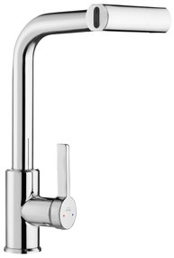 Invena Nelia, vysoká dřezová baterie, 4-funkční výtok, chromová, INV-BZ-34-001-A