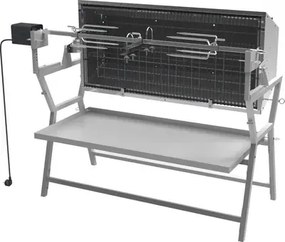 CATTARA Gril PIGLET na dřevěné uhlí / Elektrický rožeň 230V / Rošt 102
