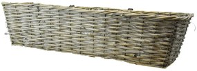 Vingo Šedý balkónový truhlík Rozměry (cm): 46x21, v. 16 cm