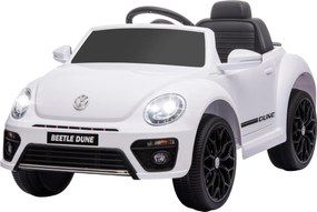 Dětské elektrické auto AIYAPLAY 12V Volkswagen Beetle s 2.4G dálkovým ovládáním, hudbou, houkačkou, elektrické vozidlo s LED světly, USB/MP3 připojení