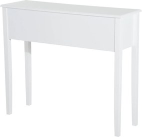 HOMCOM Dřevěný Konferenční Stůl do Předsíně se 3 Šuplíky pro Obývací Pokoj a Chodbu, Nosnost 45 kg, 100x32x85 cm, Bílý