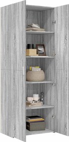 Skříň highboard šedá sonoma 70 x 42,5 x 185 cm kompozitní dřevo 3281425