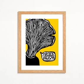 Mária Mérai | Saturejka Mária Mérai | Hlíva Rám: Černý, Velikost: 30 x 20 cm