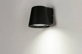 Nástěnné venkovní černé svítidlo Grand Mona Nero One IP54