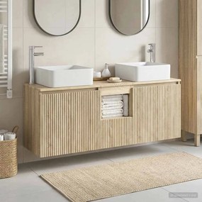 Sada koupelnových skříněk 3 ks Dub sonoma 53 x 35 x 63 cm 3405659
