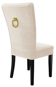 Čalouněná jídelní židle ST67 + klepadlo, Barva:: černá, Barva: černá, Potah: Magic Velvet 2219