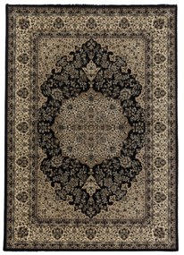 Ayyildiz Kusový koberec KASHMIR 2608, Černá Rozměr koberce: 80 x 150 cm
