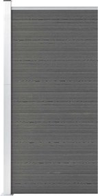 Plotový dílec WPC 95 x 186 cm šedý 148978