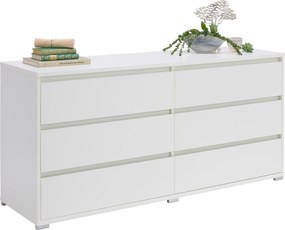 XXXLutz ŠIROKÁ KOMODA, bílá, 160/79/48 cm Carryhome - Široké komody - 000003003407